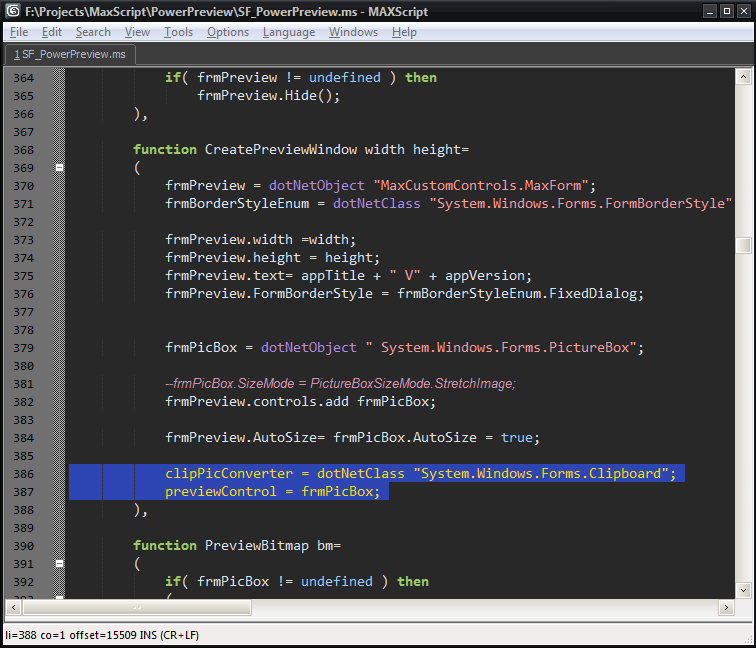 Maxscript Editor: Dark Color Scheme ( free download ) - Autodesk Community